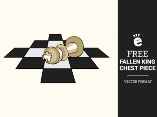 [Free Graphic] Fallen King Chess Piece - FriendlyStock