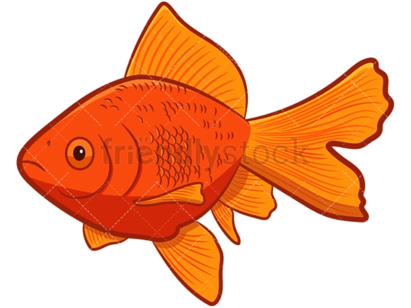Goldfish Cartoon Vector Clipart - FriendlyStock