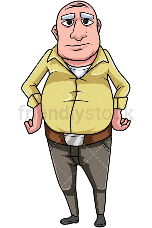 Disappointed Boss Man Cartoon Vector Clipart - FriendlyStock