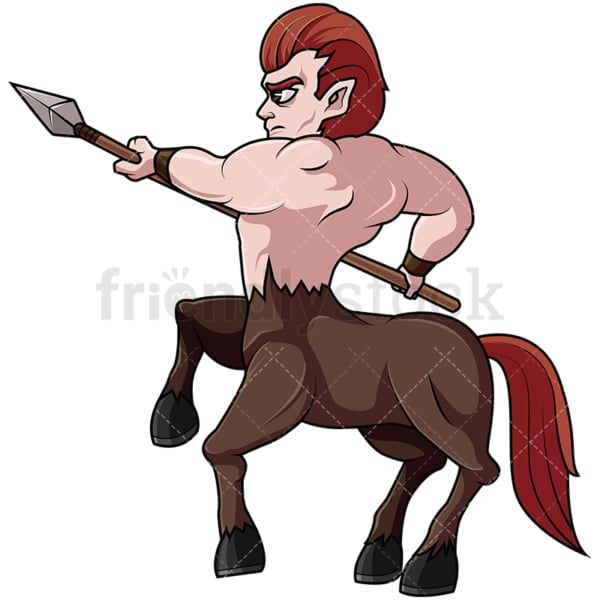 Centaur Archer Cartoon Vector Clipart - FriendlyStock