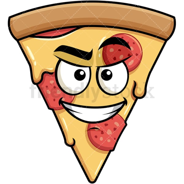 Vomiting Rainbow Pizza Emoji Cartoon Vector Clipart - FriendlyStock