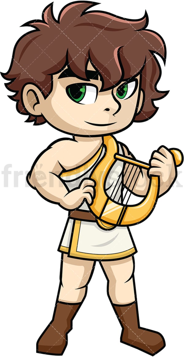 Orpheus The Legendary Musician Cartoon Vector Clipart - FriendlyStock