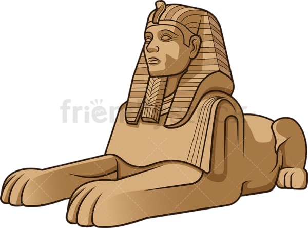 The Great Sphinx Of Giza Cartoon Clipart Vector - FriendlyStock