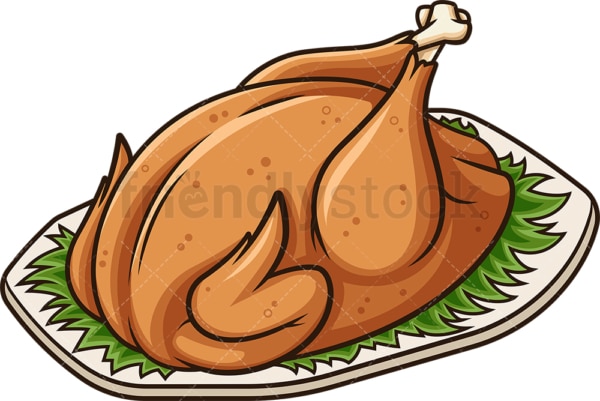 Dead Turkey Cartoon Clipart Vector - FriendlyStock