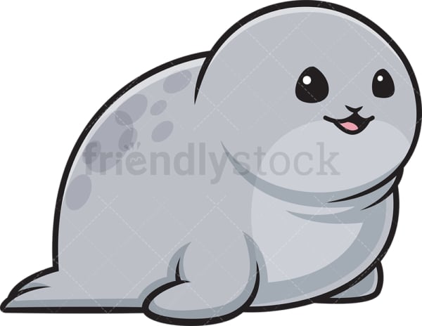 Fat Seal Cartoon Clipart Vector - FriendlyStock
