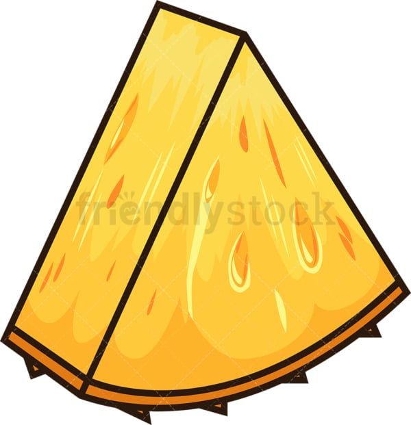 Pineapple Slice Cartoon Vector Clipart - FriendlyStock