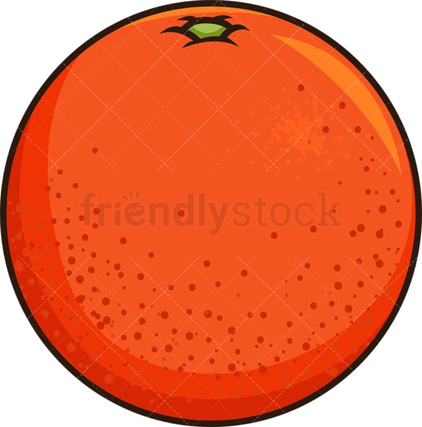 Blood Orange Cartoon Vector Clipart - FriendlyStock