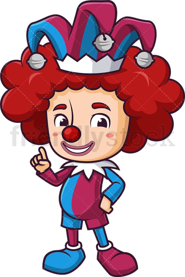 Cartoon Jester Character Clipart Vector Collection - FriendlyStock
