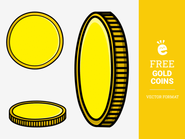 [Free Graphics] Simple Gold Coins - FriendlyStock