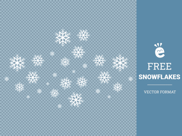 [Free Graphic] Simple Snowflake Background - FriendlyStock