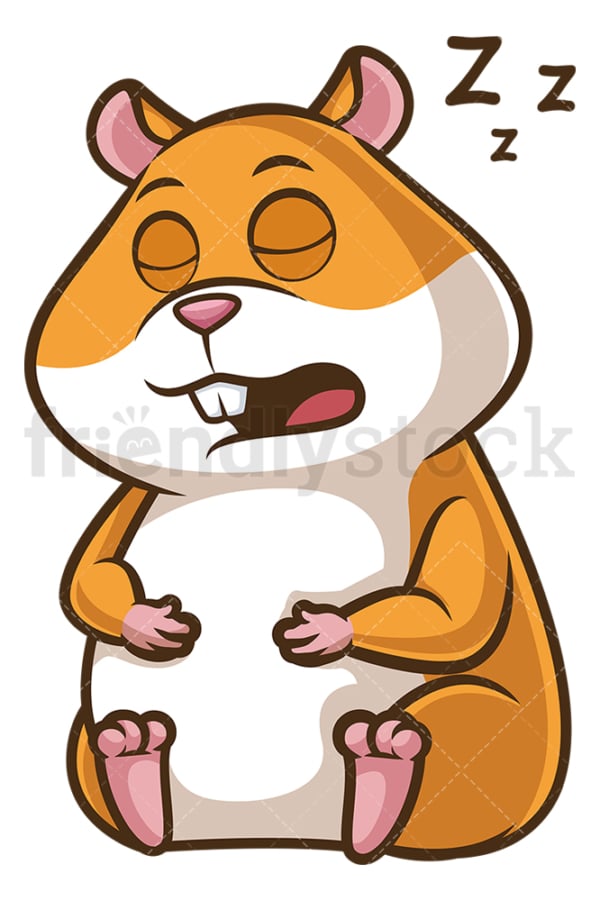 Scared Hamster Cartoon Clipart Vector - FriendlyStock