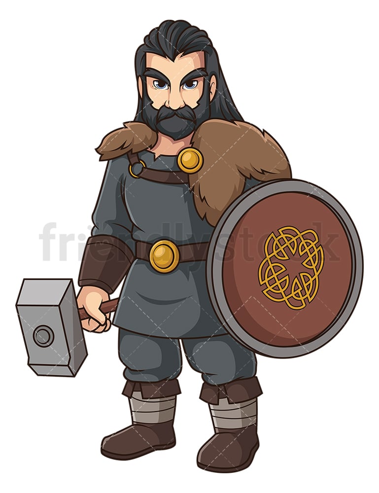 Halfdan Ragnarsson Cartoon Vector Clipart - FriendlyStock