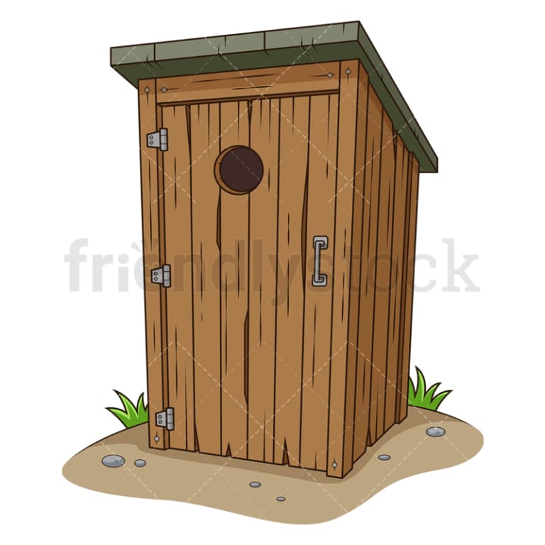 Cartoon Fat Man Pooping Vector Stock Clip Art Illustration - FriendlyStock