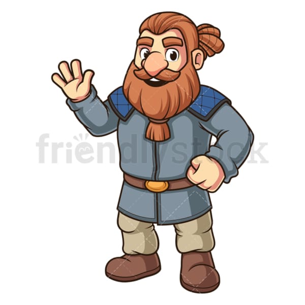 Happy Dwarf Cartoon Clipart Vector - FriendlyStock