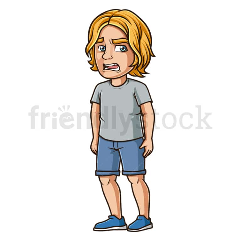 Man Showing Disgust Cartoon Clipart Vector - FriendlyStock