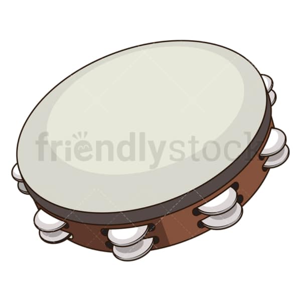 Realistic Tambourine Cartoon Vector Clipart - FriendlyStock