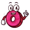 Lowercase Letter O Cartoon Vector Clipart - FriendlyStock