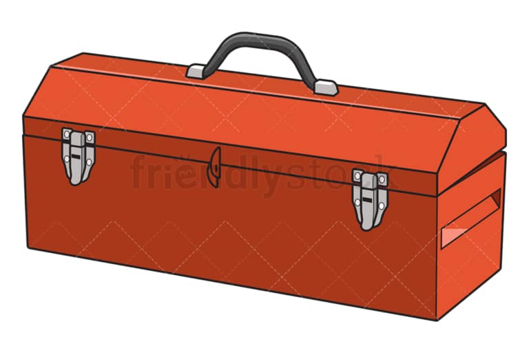 Realistic Tool Box Cartoon Vector Clipart - FriendlyStock