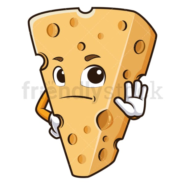 Cheese Stop Sign Cartoon Clipart Vector - FriendlyStock