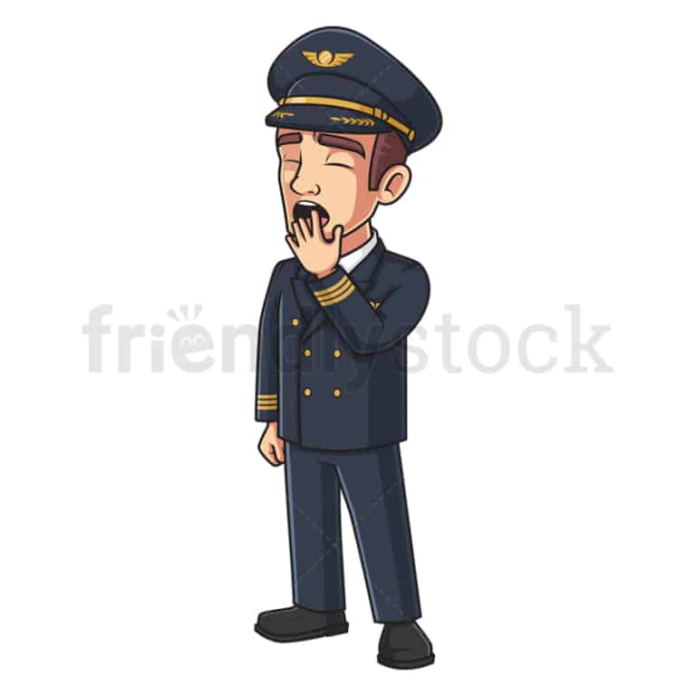Airline Pilot Passenger Plane Cartoon Clipart Vector - FriendlyStock