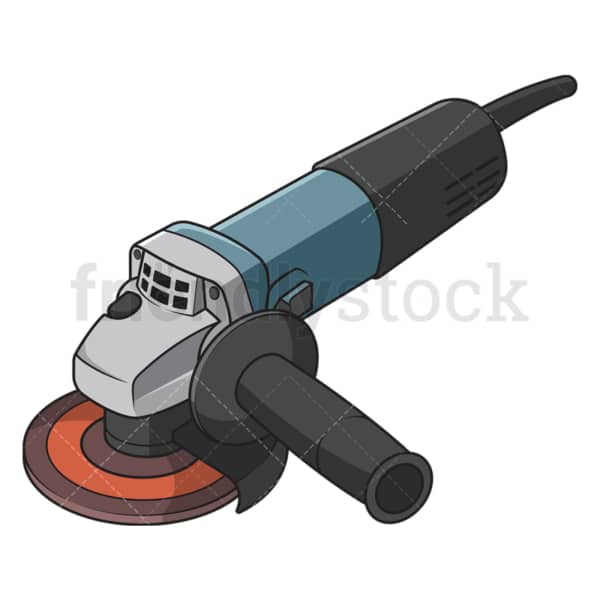 Realistic Angle Grinder Cartoon Vector Clipart - FriendlyStock