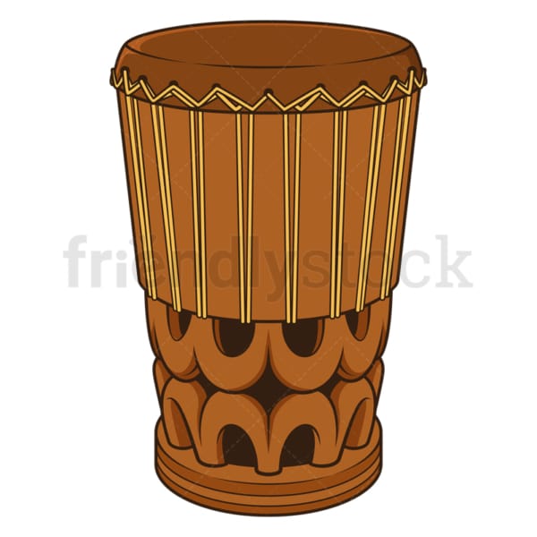 Pahu Drum Cartoon Vector Clipart - FriendlyStock