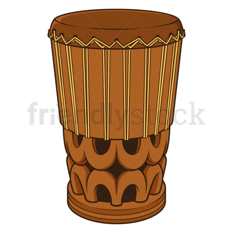 Pahu Drum Cartoon Vector Clipart - FriendlyStock