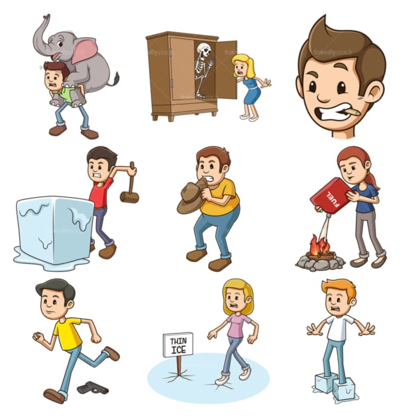 Popular Sayings Clipart Vector Collection - FriendlyStock