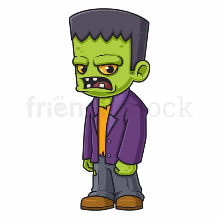 Cartoon Frankenstein Monster Vector Illustration Clip Art - FriendlyStock
