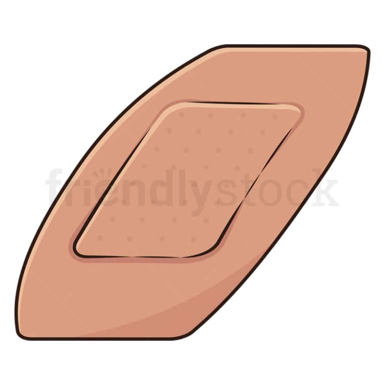 Medical Plaster Cartoon Vector Illustration - FriendlyStock
