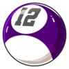 Cartoon Billiard Ball Number 12 Vector Graphic Transparent EPS ...