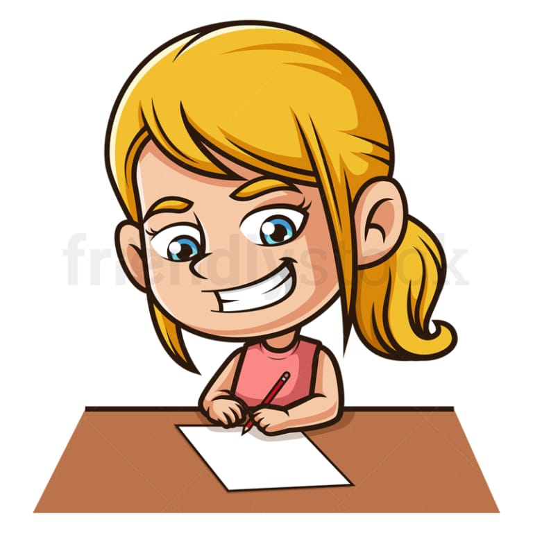 Cartoon Kids Doing Homework Clipart Stock Vector Illustrations ...
