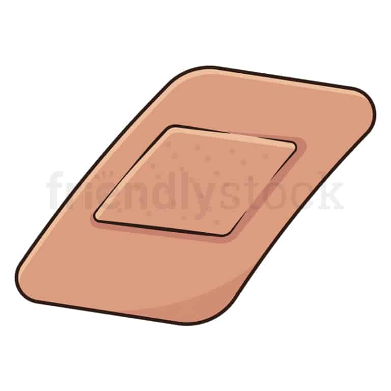 Cartoon Adhesive Bandage Cartoon Clipart Vector - FriendlyStock