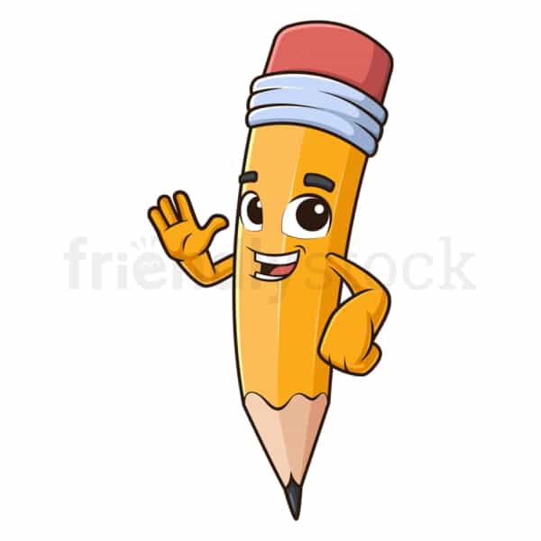 Pencil Cartoon Character Vector Clip Art Stock Illustrations ...