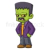 Angry Frankenstein Monster Cartoon Clipart Vector - FriendlyStock