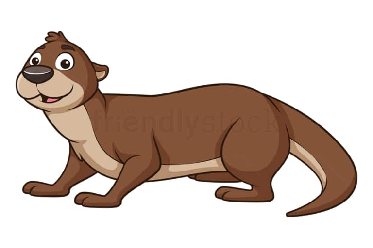Otter Mascot Character Clipart Vector Collection - FriendlyStock
