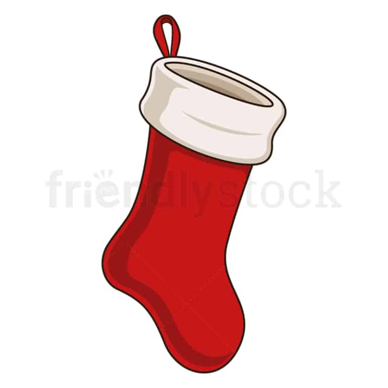 Cartoon Christmas Stockings Cartoon Vector Clipart - FriendlyStock