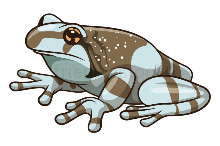 Cartoon Amazon Milk Frog Clipart Vector Illustration - FriendlyStock