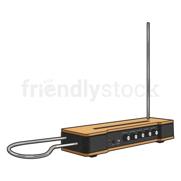 Cartoon Theremin Realistic Vector Illustration Clip Art Image ...