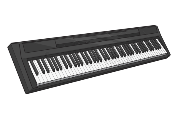 Cartoon Keyboard Realistic Vector Illustration Clip Art Image ...