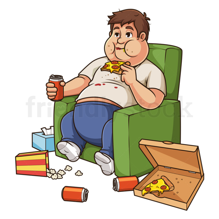 Cartoon Sloppy Men Clip Art Vector Bundle - FriendlyStock