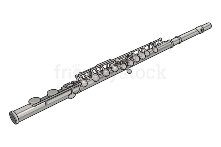 Cartoon Oboe Realistic Vector Illustration Clip Art Image - FriendlyStock
