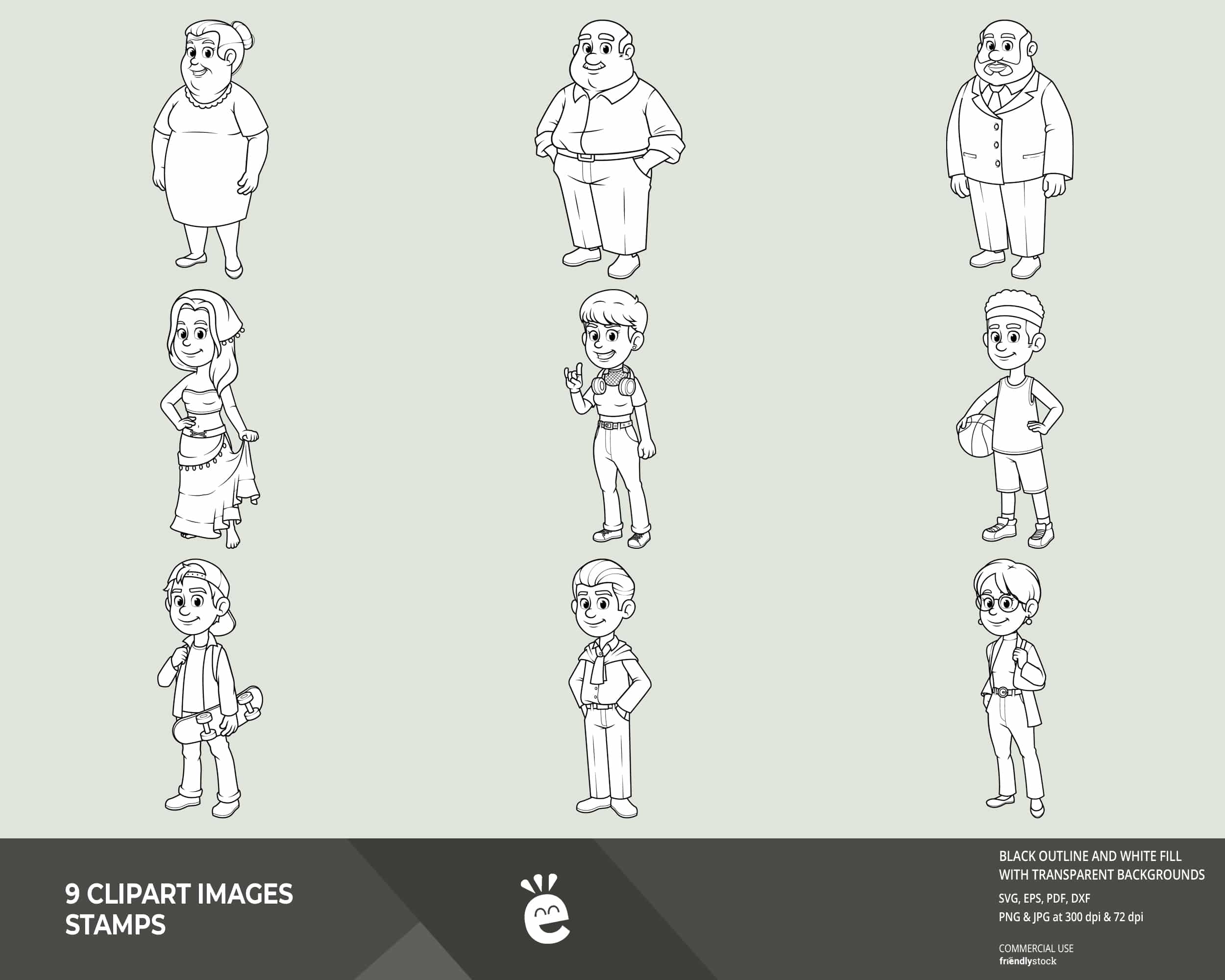 People Collection 3 Clipart Vector Collection - FriendlyStock