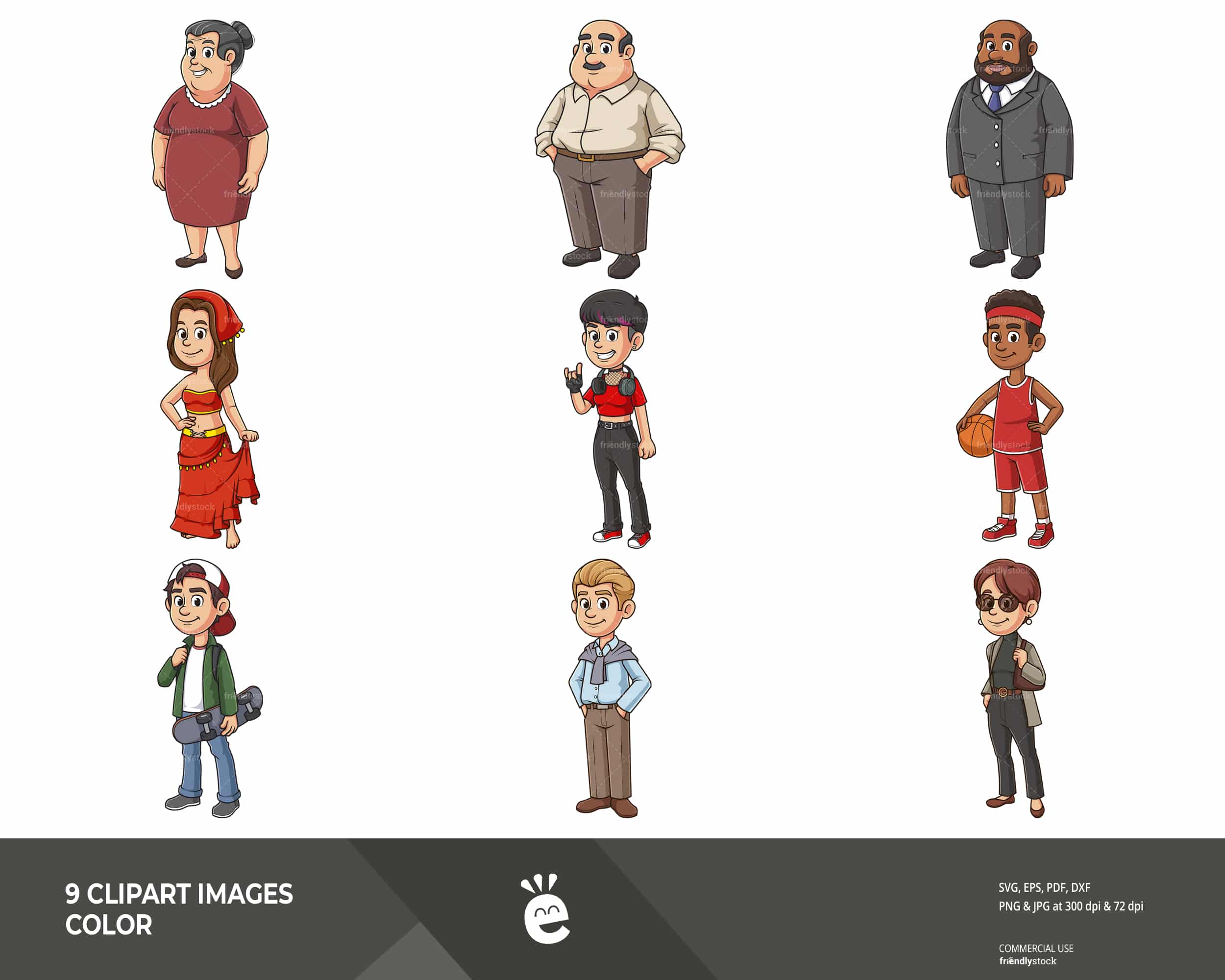People Collection 3 Clipart Vector Collection - FriendlyStock
