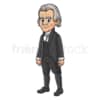 Cartoon James Madison Vector Illustration Clip Art Graphic - FriendlyStock