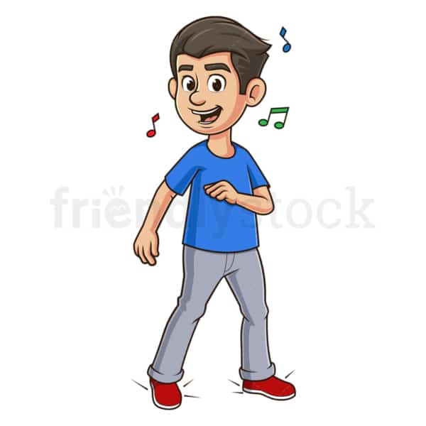 Cartoon Tap Dancer Vector Clipart Graphic - FriendlyStock
