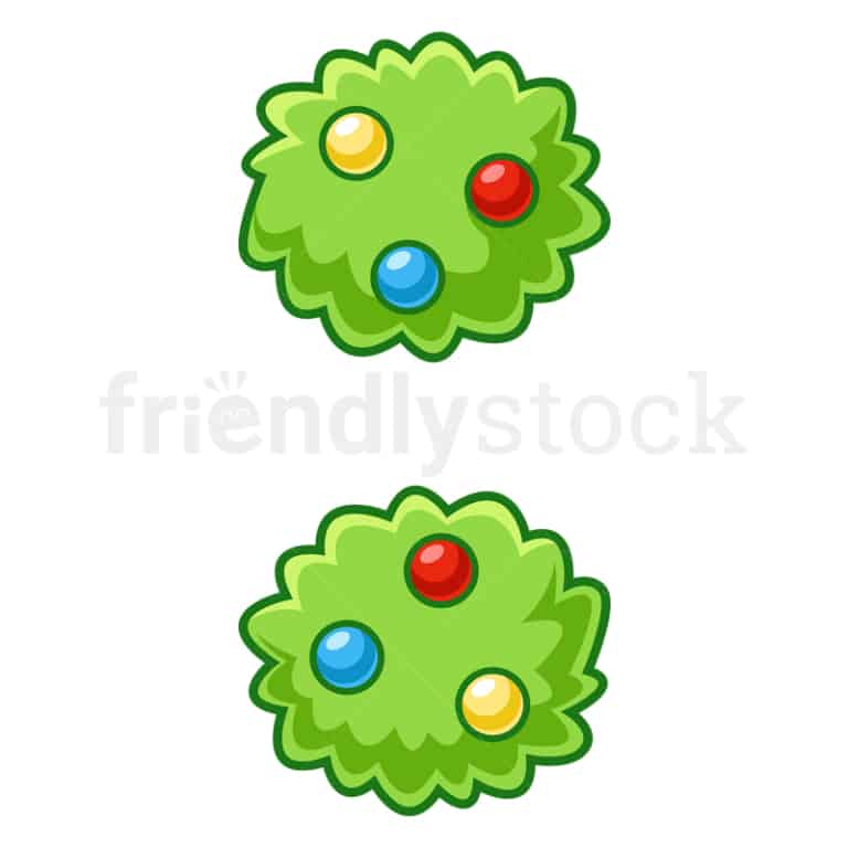 Cartoon Christmas Colon Vector Clip Art Graphic - FriendlyStock